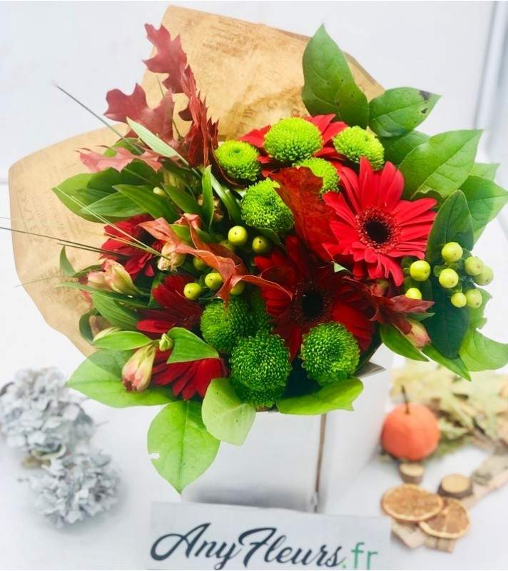 Bouquet de Fleurs Rouge à 30,00 € | Any Fleurs